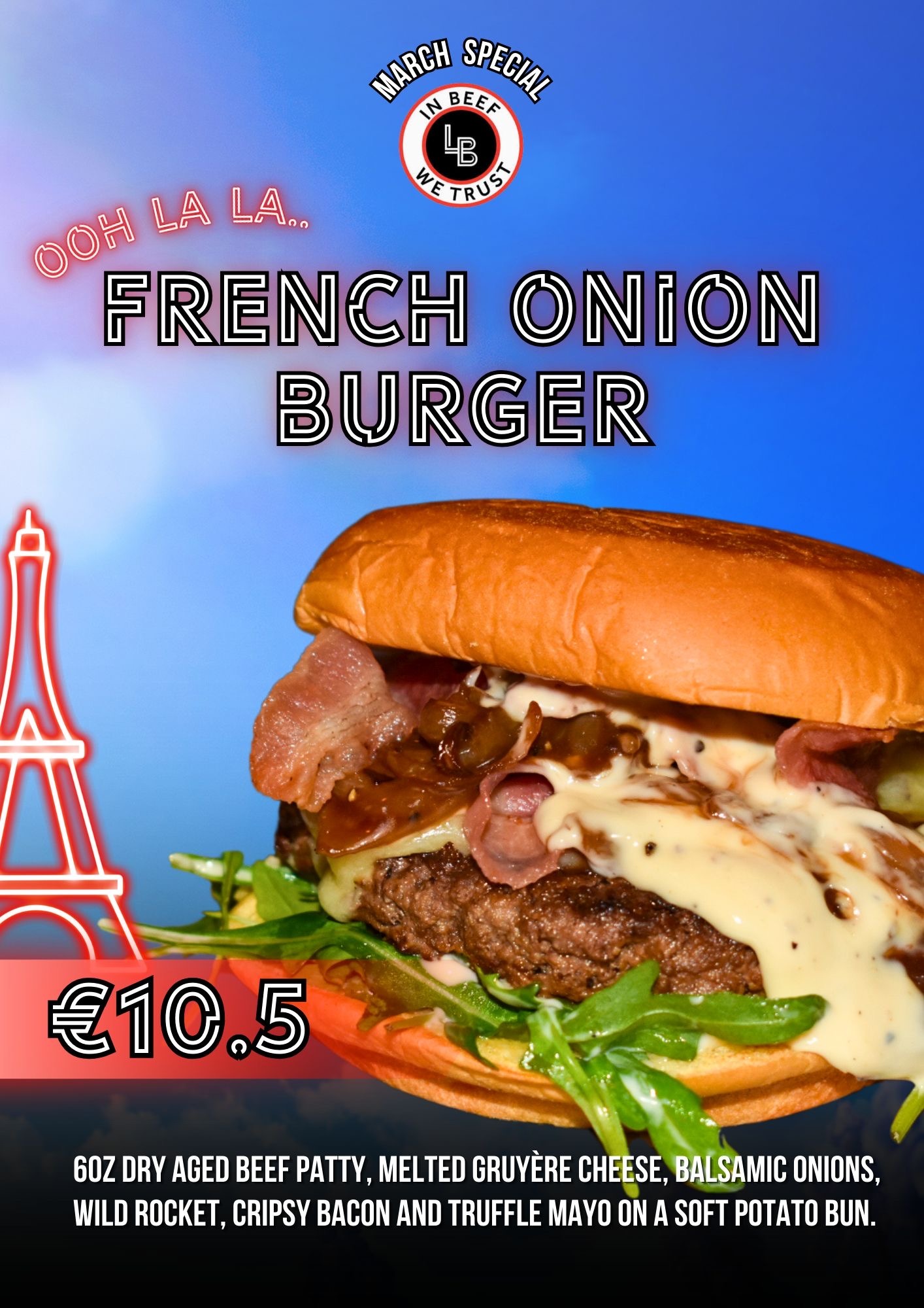 SPECIAL – French Onion Burger – Locke Burger Bunratty